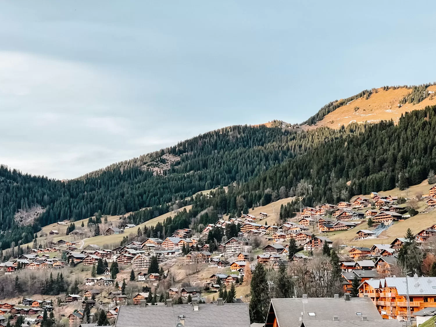 A charming village: beautiful Châtel in the French Alps